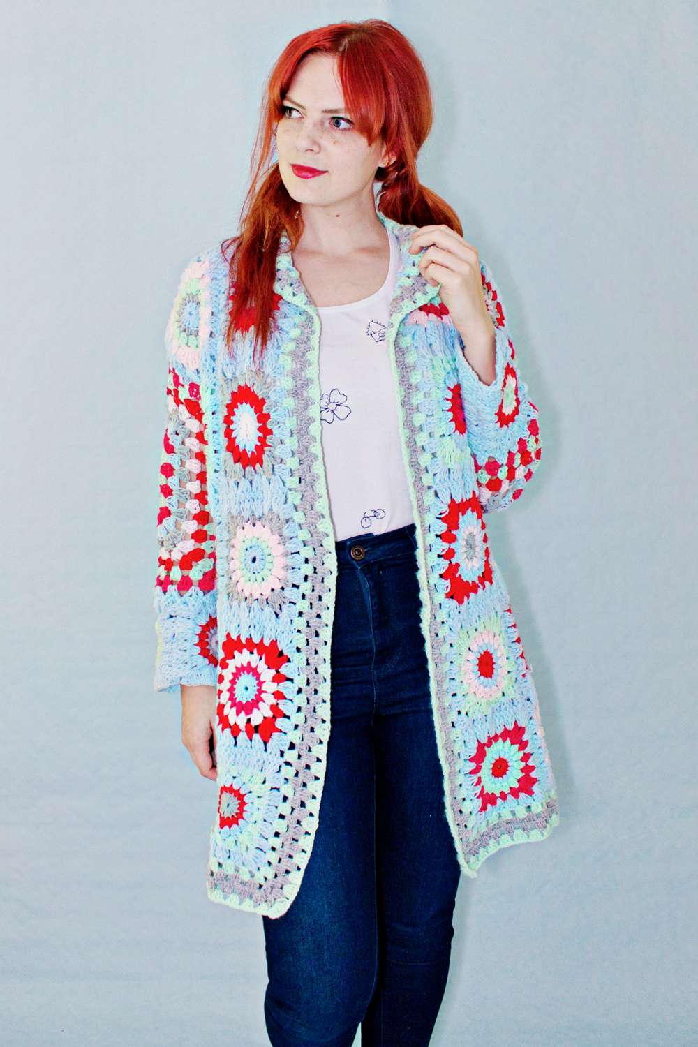 Crochet Diy Granny Square Sweater